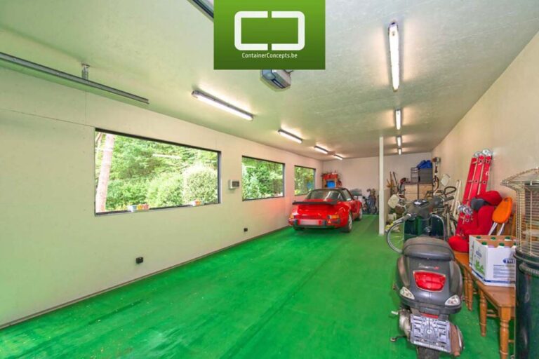 40ft container garage dubbel - ContainerConcepts