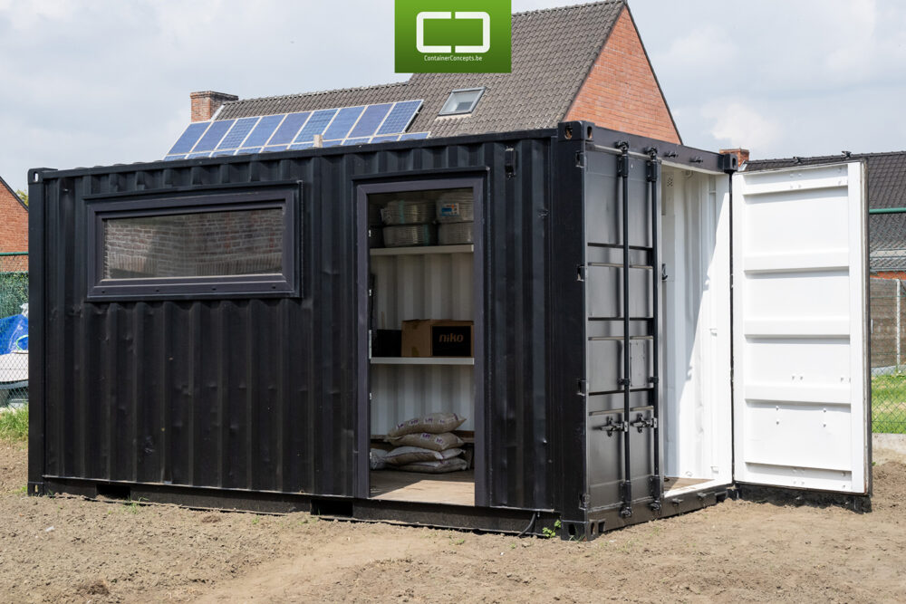 Realisaties 20ft Container Tuinhuis Herenthout ContainerConcepts
